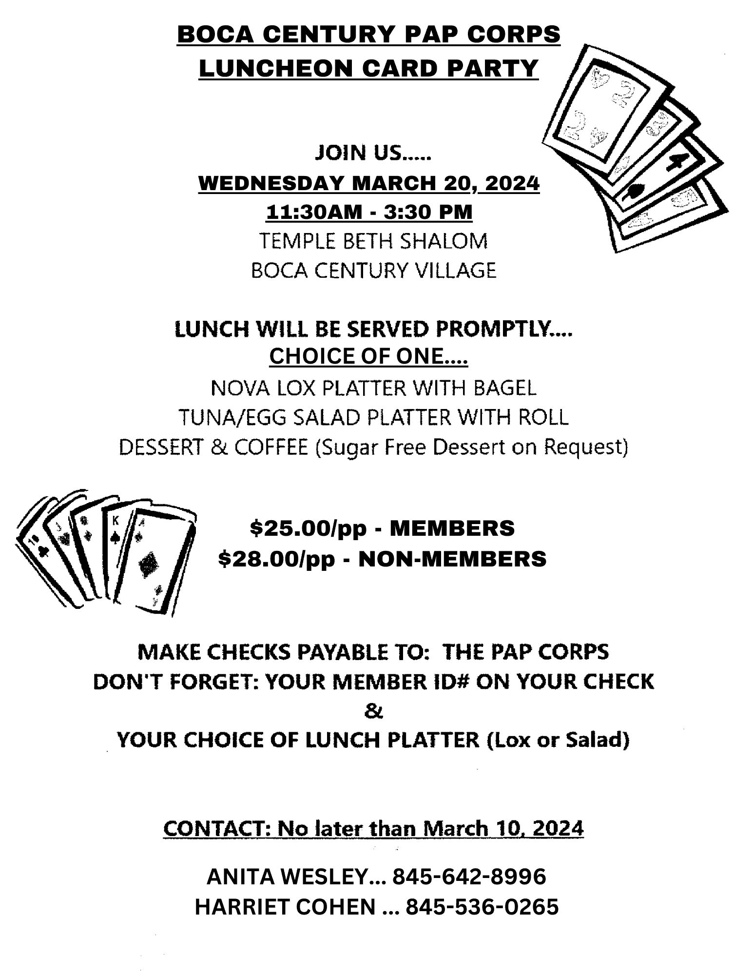 Boca Century Card Party | The Pap Corps