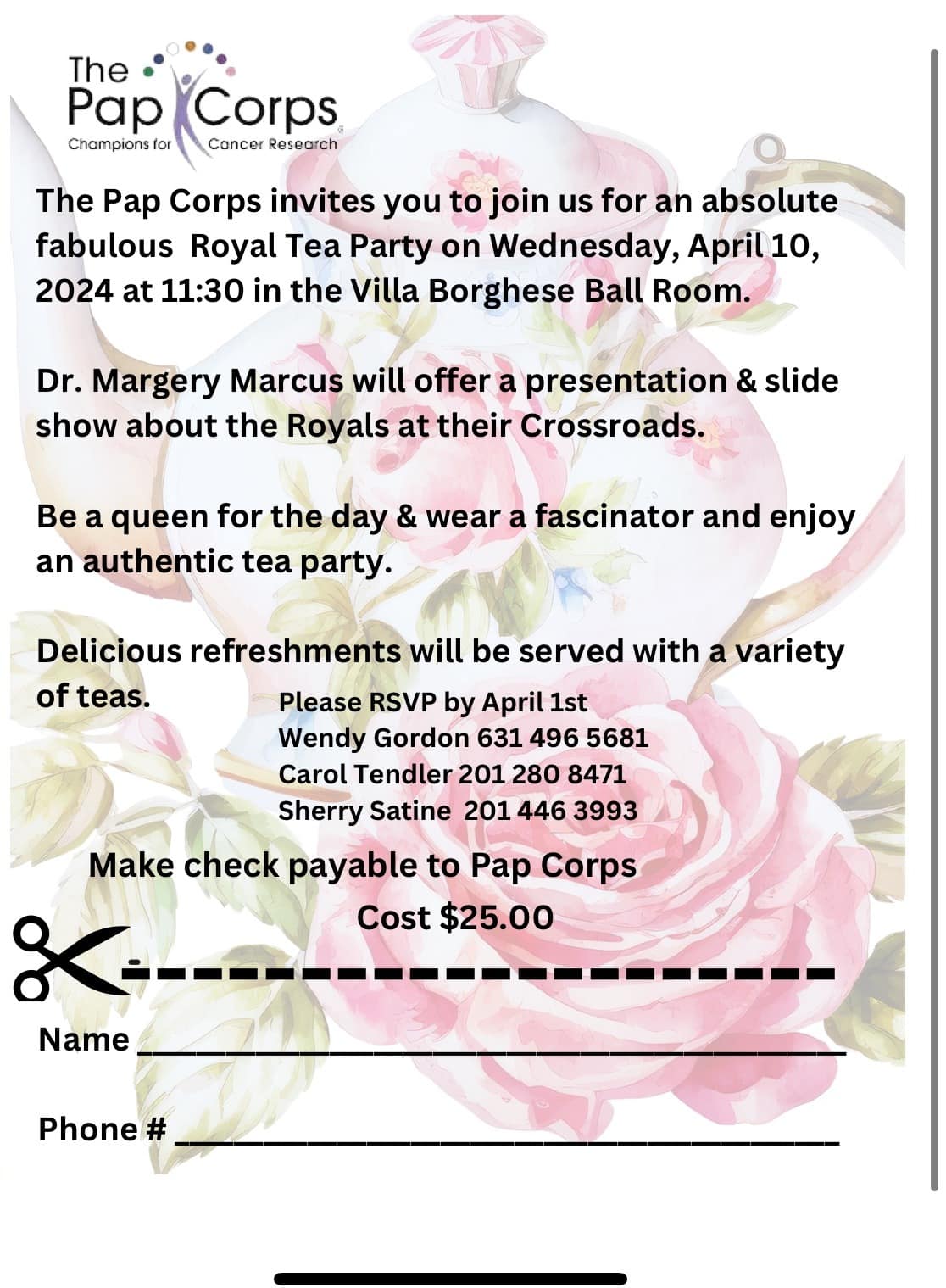 Villa Borghese Royal Tea Party | The Pap Corps