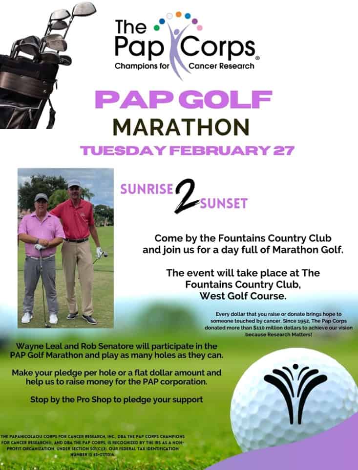 Fountains WellSpring Pap Golf Marathon | The Pap Corps