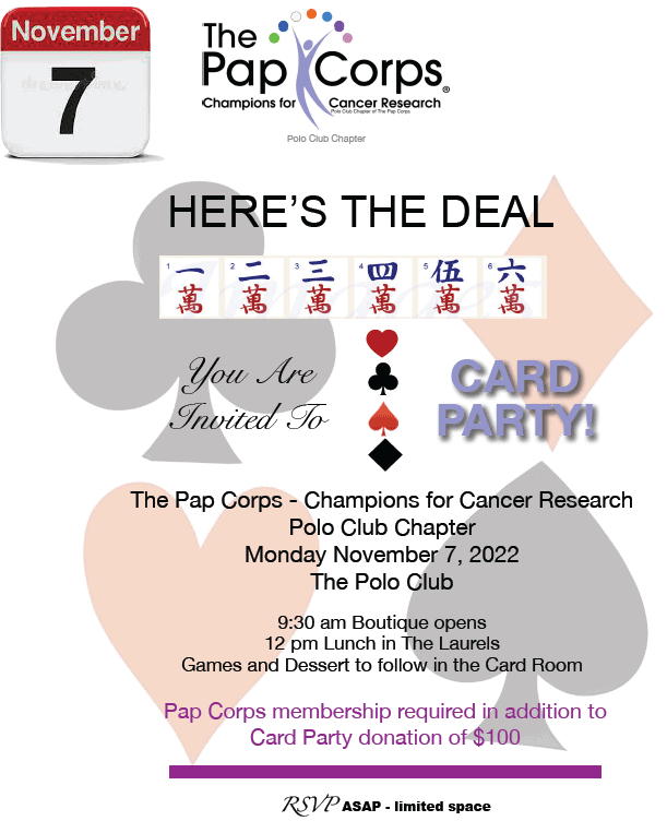 Polo Club Card Party | The Pap Corps