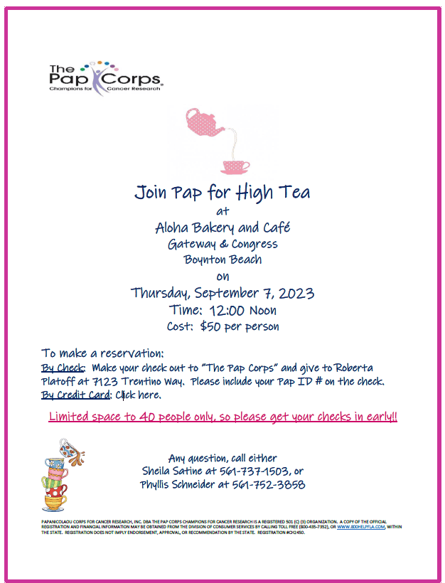 Ponte Vecchio High Tea | The Pap Corps