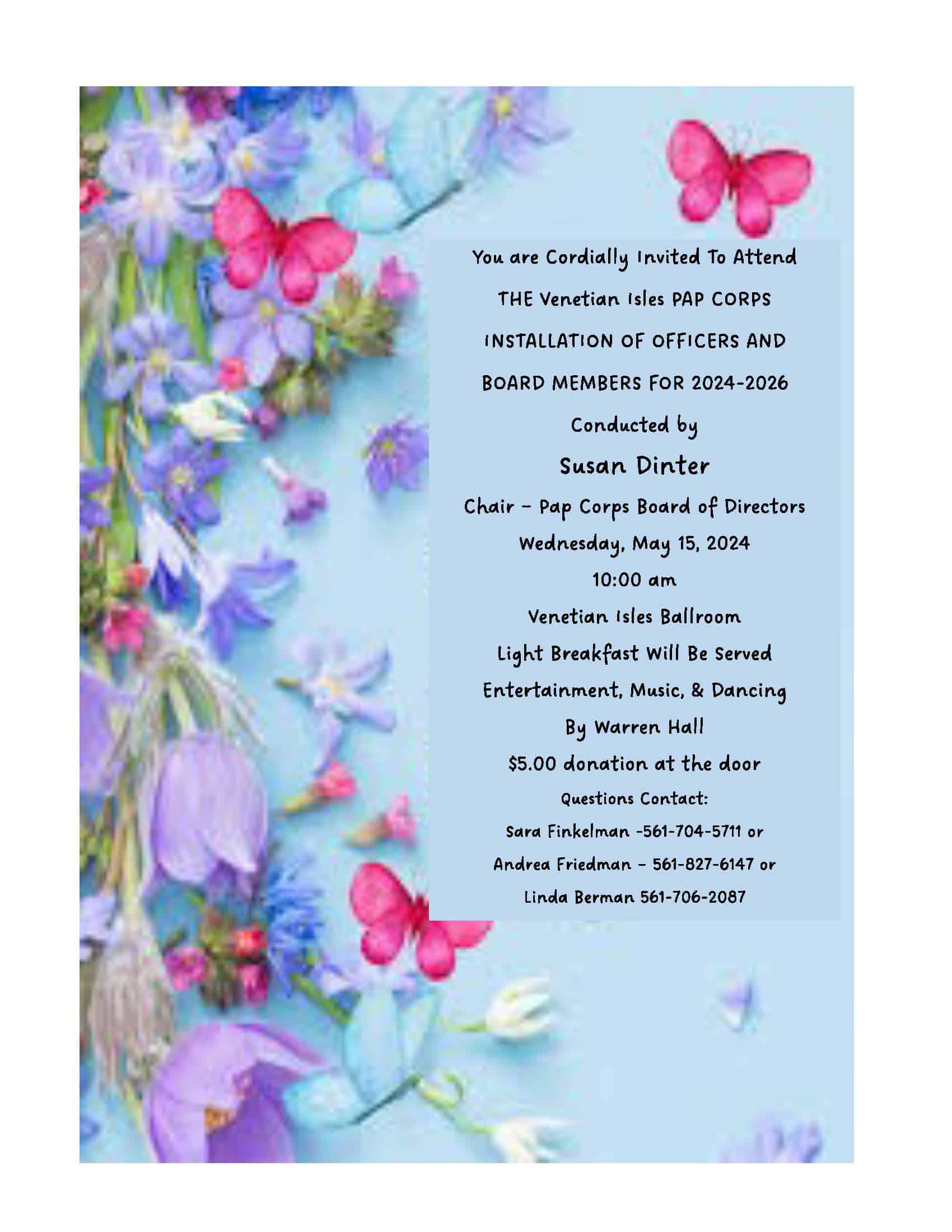 Venetian Isles Installation of Officers & Board Members | The Pap Corps